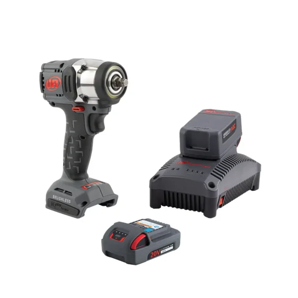 3/8" 20V Cordless Impact Wrench 2 Battery Kit, 400 ft-lb Torque ...
